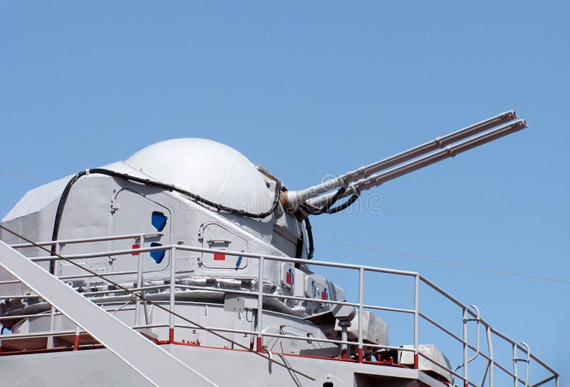 The Phalanx Gun on US Navy Destroyer during Fleet Week 2012 Editorial ...