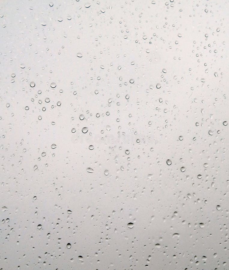 Rapid Flow of Rain Drops Falling on the Glass, Moving Raindrops on the ...