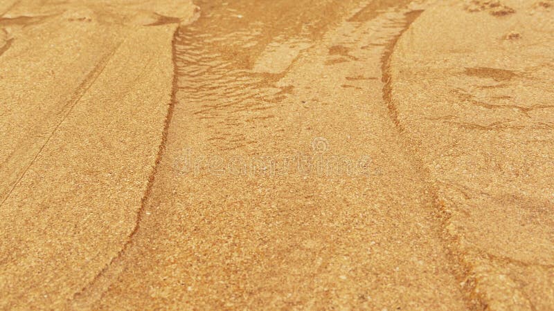 Rapid Flowing Water Stream in Fine Sand Bed Carrying Sand Along ...
