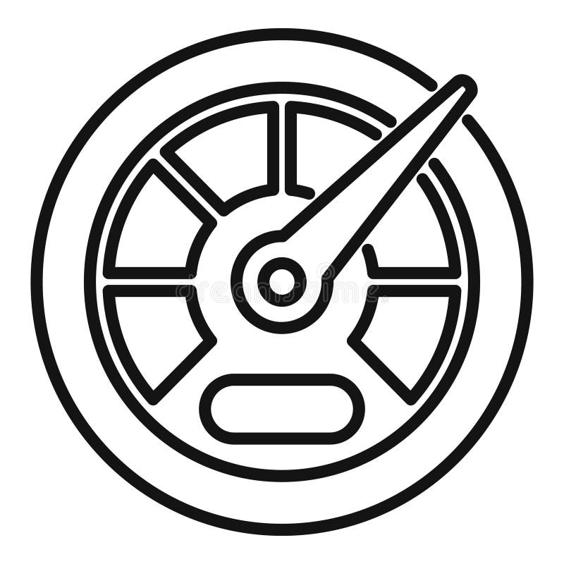 Rapid Gauge Icon Outline Vector. Velocity Speed System Stock ...