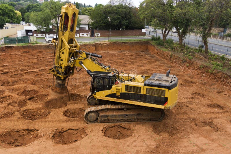Rapid Impact Compaction stock image. Image of sand, earthworks - 29521949
