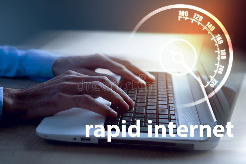 Rapid Internet Speed without Limit Stock Image - Image of element ...