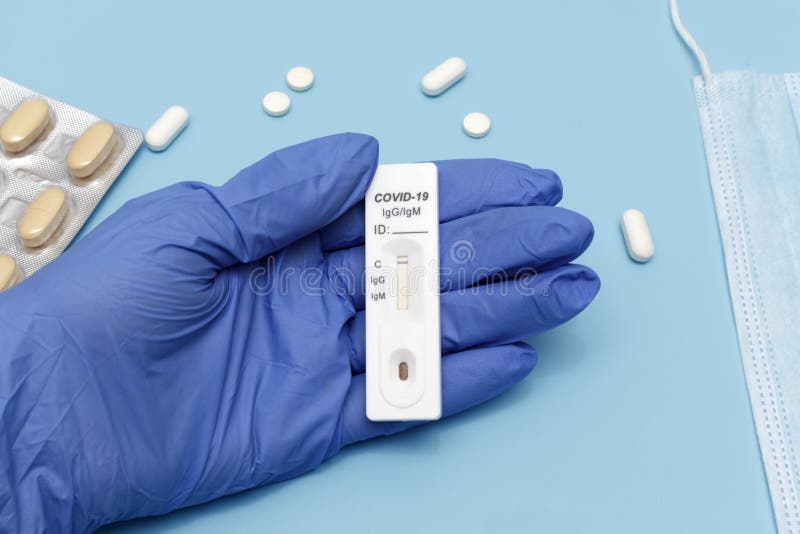 Rapid Kits of Covid-19 Ag Test Seen on a Table during COVID-19 Testing ...