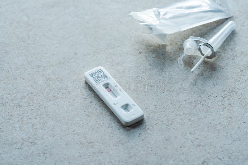 Rapid Lateral Flow Test Device Stock Photo - Image of pandemic, contact ...