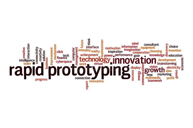 Rapid Prototyping Word Cloud Concept Stock Illustration - Illustration ...