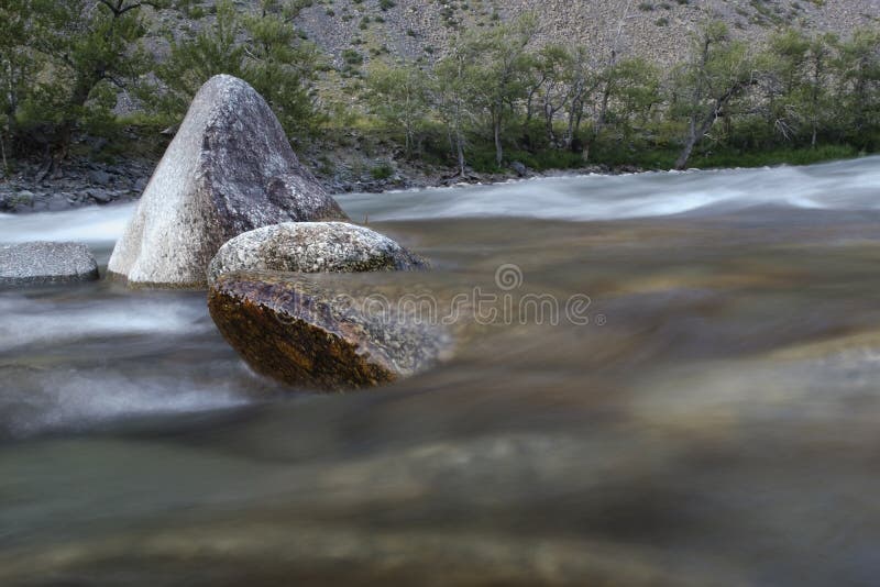 The Rapid Running of Mountain Rivers Stock Image - Image of river ...