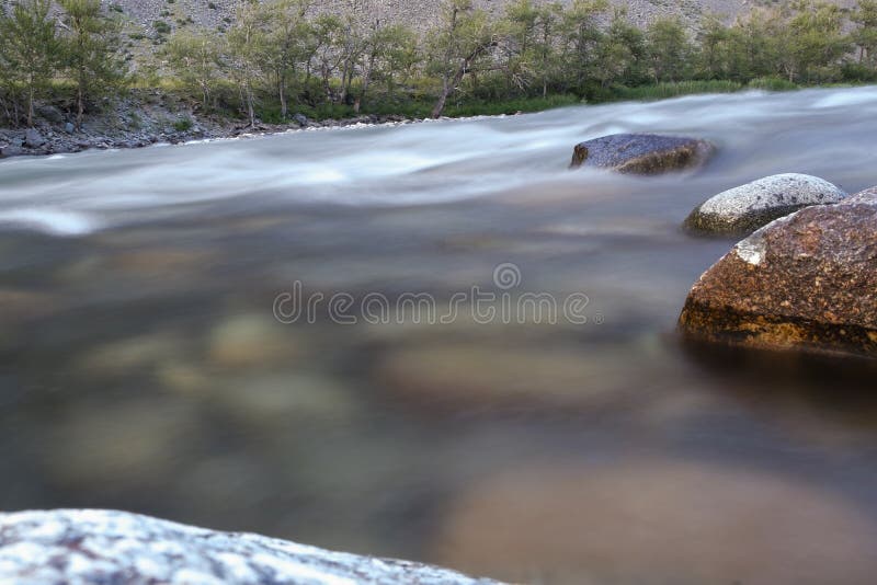 The Rapid Running of Mountain Rivers Stock Photo - Image of beautiful ...