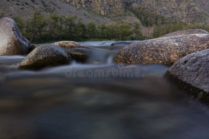 The Rapid Running of Mountain Rivers Stock Image - Image of stream ...