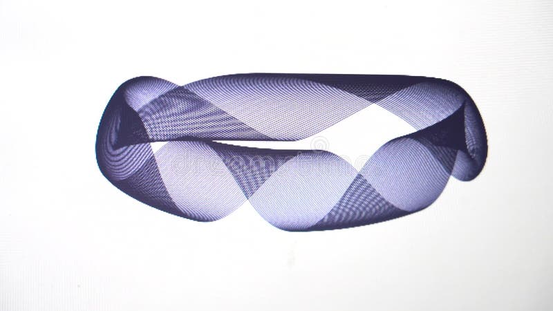 Spiral Drawing of a Mobius Band or Strip Shape Stock Video - Video of ...