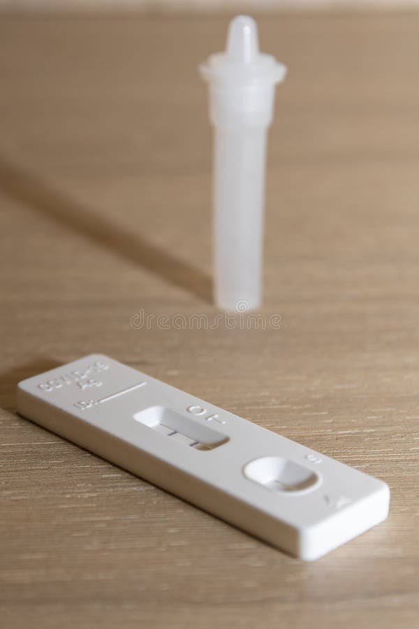 Rapid Swab Kit for Covid Flu Test Stock Photo - Image of diagnosis ...