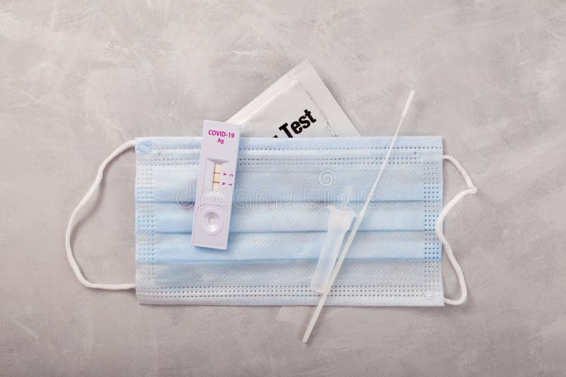 Rapid Test for Covid-19 Coronavirus, Positive Result. Laboratory Kit ...