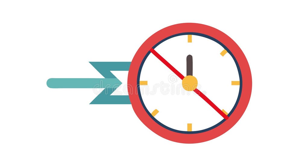 Rapid Time Countdown: Hourglass and Fast Clock for Urgency, Vector ...