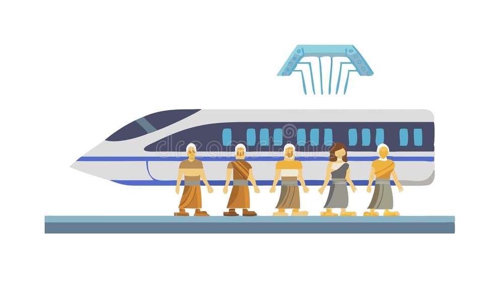 Rapid Transit System Train Icon, Modern Public Transportation, Vector ...