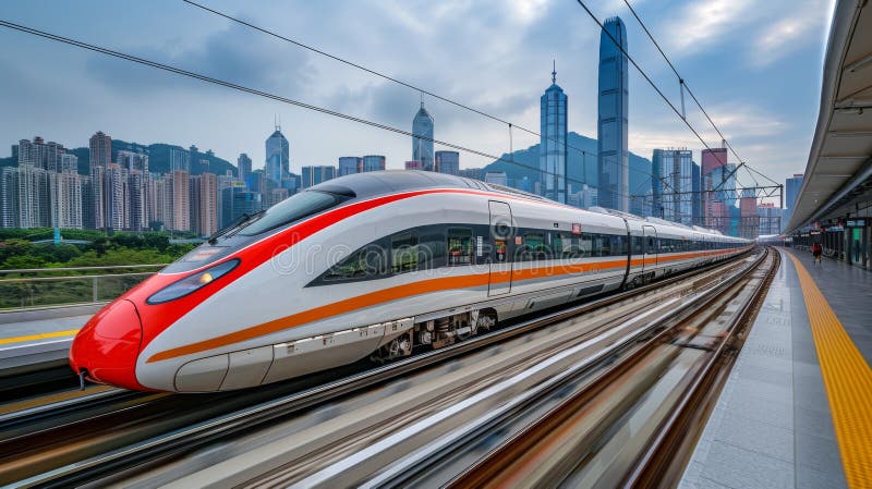 Rapid transit train stock photo. Image of railway, technology - 324512306