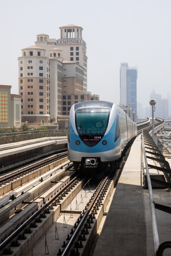 A Rapid Transit Train is Leaving the Station Editorial Photo - Image of ...