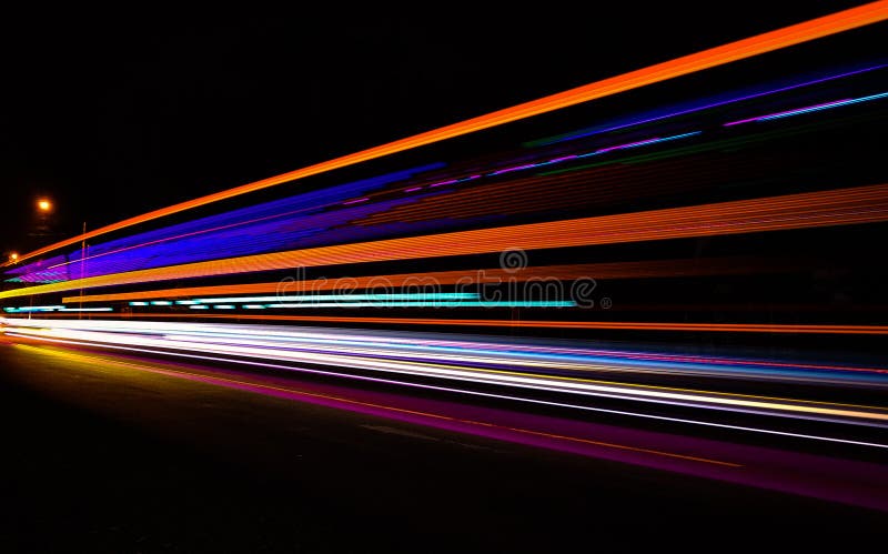 Rapid Truck Lighting , Captured with Low Shutter Stock Photo - Image of ...