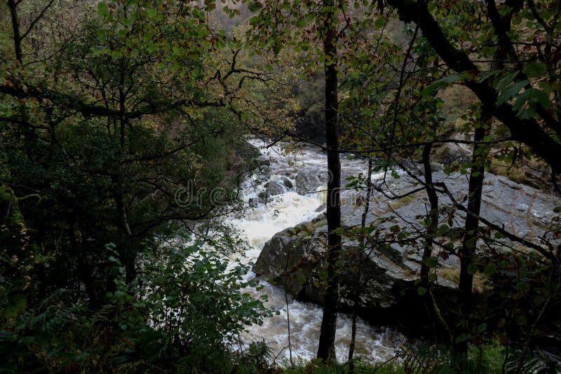 Rapid Water in a Small Scottish Highland River Stock Photo - Image of ...