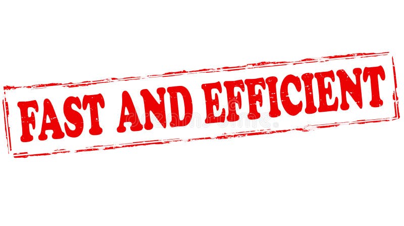 Rapide et efficace illustration stock. Illustration du estampille ...