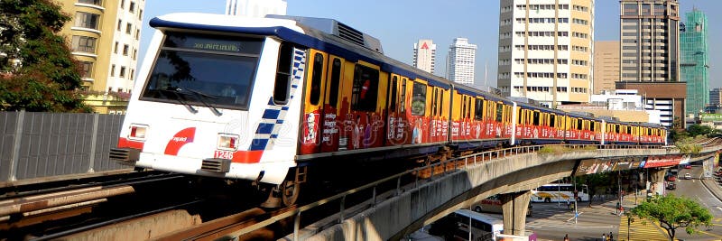 RapidKL O Conosciuto Come LRT (transito Chiaro Della Guida) Fotografia ...
