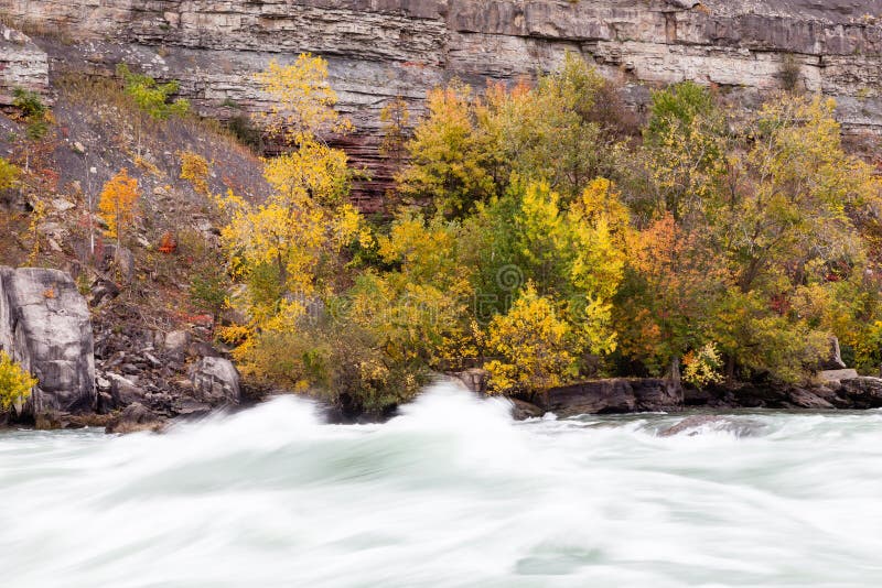 Rapids Flow through Niagara Gorge, Canada Editorial Stock Image - Image ...