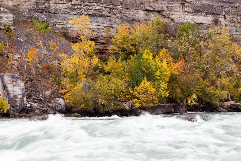 Rapids Flow through Niagara Gorge, Canada Editorial Image - Image of ...