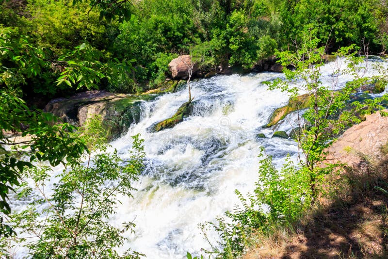 Rapids on the Inhulets River in Kryvyi Rih, Ukraine Stock Image - Image ...