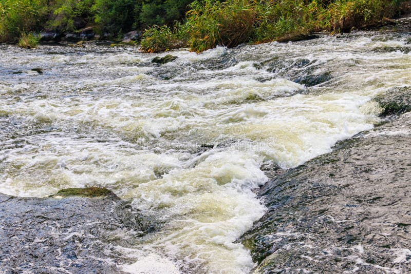 Rapids on the Inhulets River in Kryvyi Rih, Ukraine Stock Image - Image ...