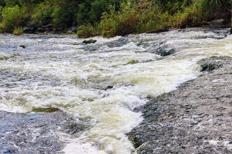 Rapids on the Inhulets River in Kryvyi Rih, Ukraine Stock Image - Image ...