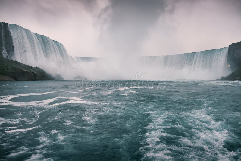 Rapids of the Niagara Falls Stock Photo - Image of falls, horizontal ...