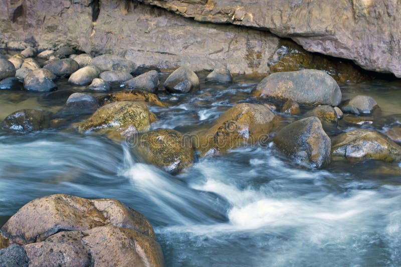 The Rapids Over the Rocks with in the Ocoee River Stock Image - Image ...