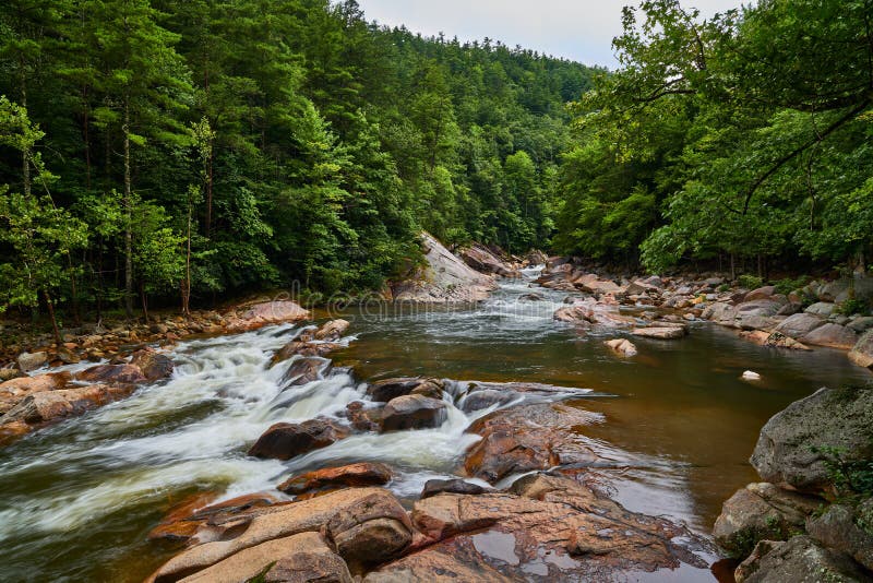 Rapids on Wilson Creek in North Carolina Stock Image - Image of flow ...