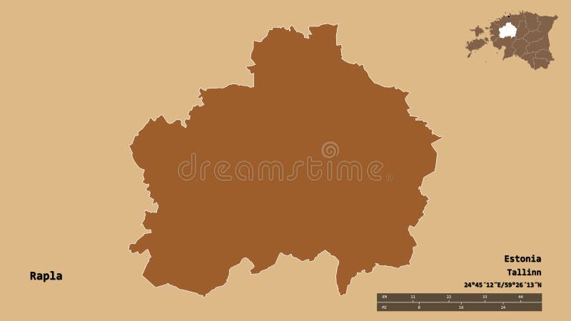 Rapla, County of Estonia, Zoomed. Pattern Stock Illustration ...
