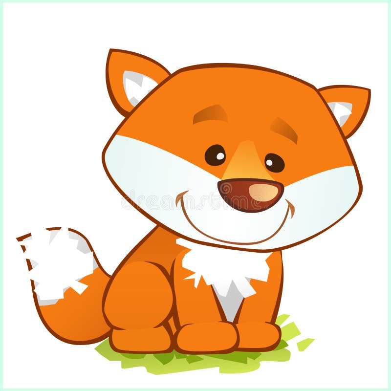 Raposa ilustração do vetor. Ilustração de cartoon, inteligente - 65642488