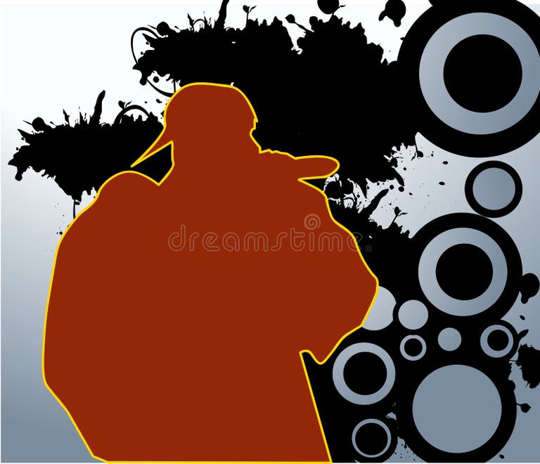 Rappare vektor illustrationer. Illustration av endast - 5573394