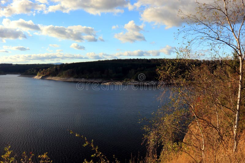 Rappbode Dam Rappbodetalsperre Stock Photo - Image of europe, autumn ...