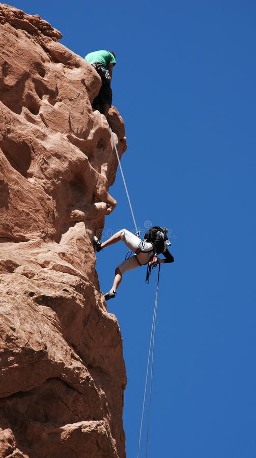 Rappelling stock photo. Image of blue, repelling, lifestyle - 2033082