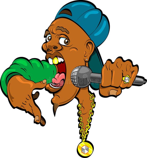 Rapper stock vector. Illustration of rapper, humor, music - 11897042