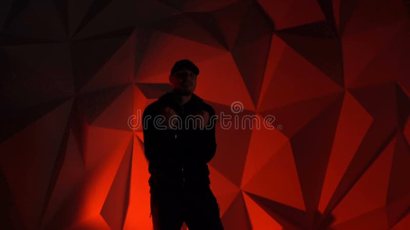 Rapper Guy Rap in Front of the Camera Stock Video - Video of freedom ...