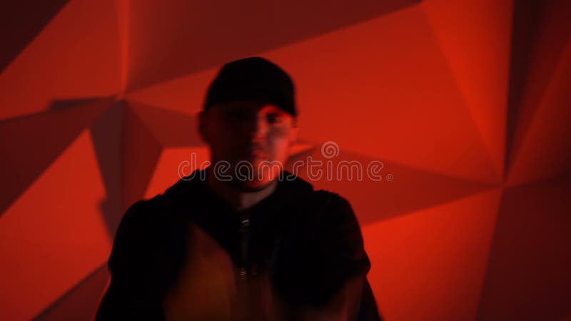 Rapper Guy Rap in Front of the Camera Stock Video - Video of freedom ...