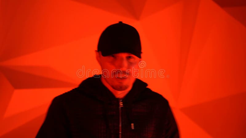 Rapper Guy Rap in Front of the Camera Stock Video - Video of freedom ...