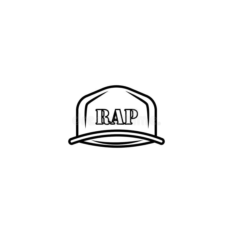 Rap Cap, Front, Back And Side View. Vector Stock Vector - Illustration ...