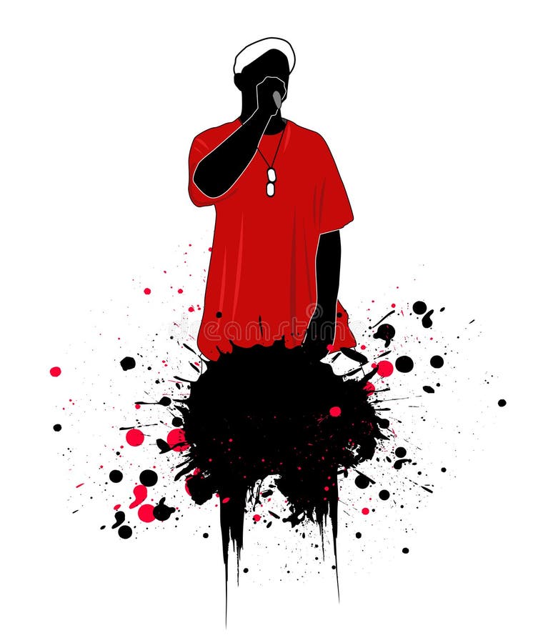 Rap singers stock illustration. Illustration of male, artist - 798178