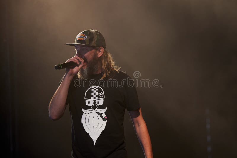 Rapper Jonny Hefty at Nibe Festival Editorial Photo - Image of crowd ...