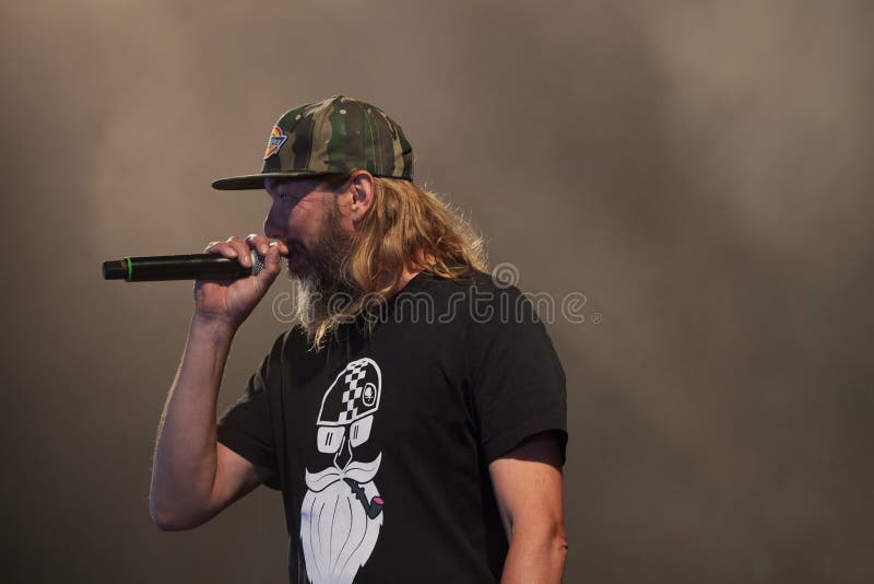 Rapper Jonny Hefty at Nibe Festival Editorial Stock Photo - Image of ...