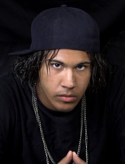 Rapper portrait stock image. Image of american, necklace - 1331045