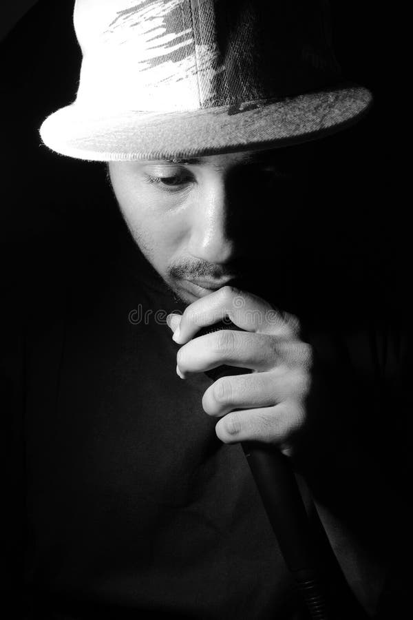 Rapper stock photo. Image of microphone, singer, beatboxing - 35613092