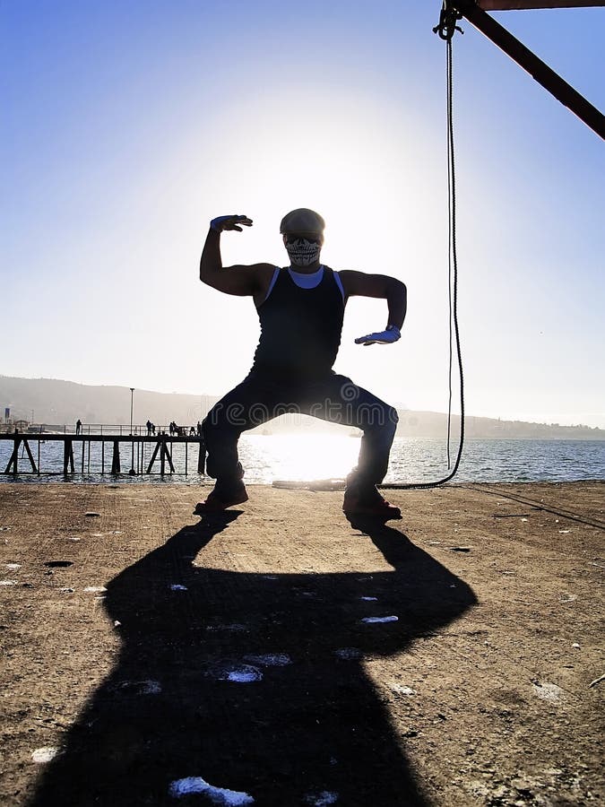 Masked rapper portrait stock photo. Image of male, urban - 17106468