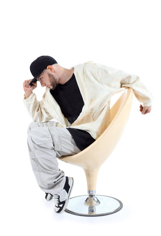 Boy Sits in Yellow Deck Chair Stock Image - Image of holiday, leisure ...
