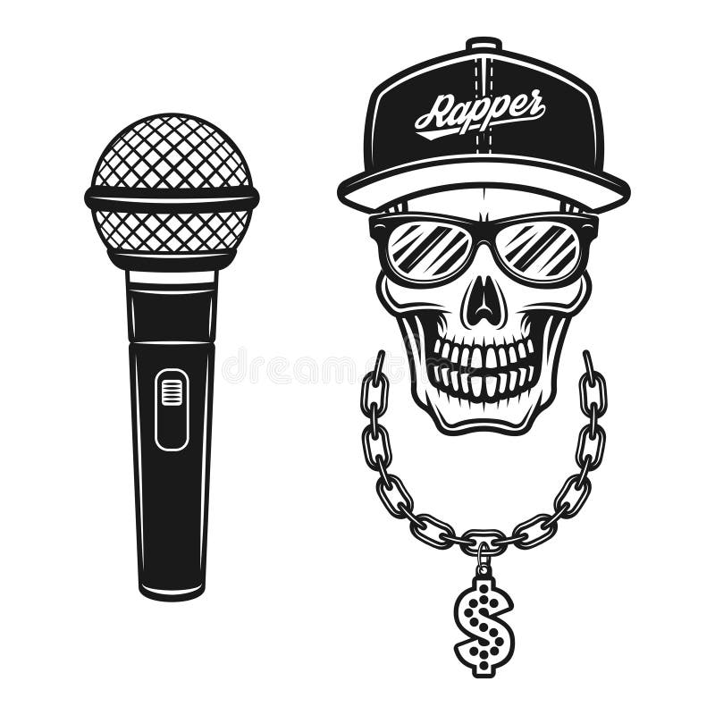 Rapper Necklace Chain Stock Illustrations – 28 Rapper Necklace Chain ...