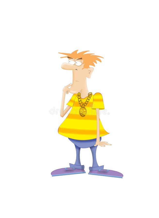Rapper type character stock illustration. Illustration of character ...